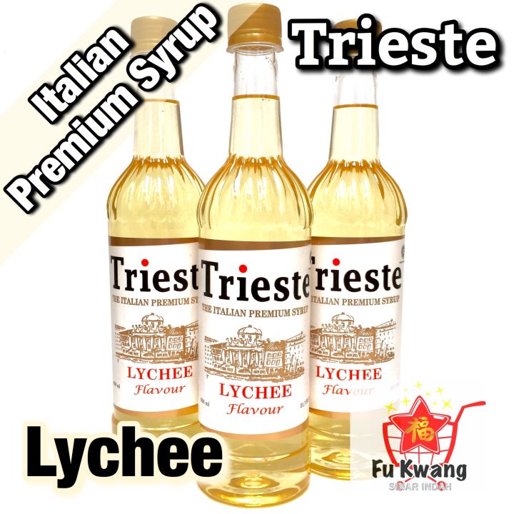 Sirup Trieste Premium Syrup Rasa Lychee Leci Flavour 650 ml | Lazada ...