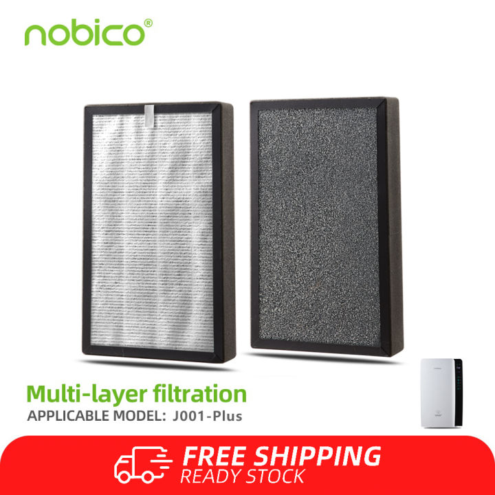 Nobico J001-Plus H13 HEPA Replacement Filter | Air Purifier with Remote Control & Super Ionize ...