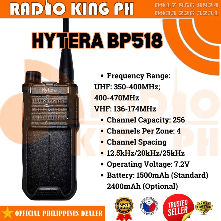 HYTERA BP518 DMR Portable Radio | Lazada PH
