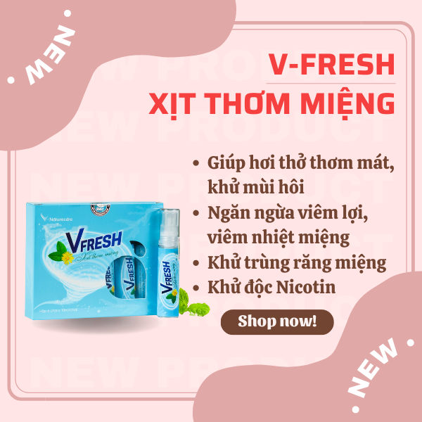 Xịt Thơm Miệng VFRESH (1 Chai) - Khử Mùi Hôi Thức Ăn, Dạ Dày, Thuốc Lá ...