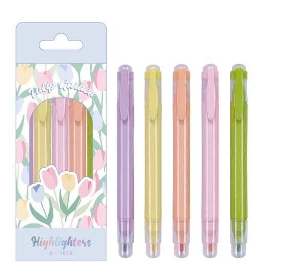 MINISO Tulip Garden Collection Highlighter (5 Pack) PDQ | Lazada PH