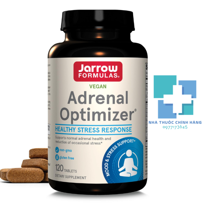 Viên uống Jarrow Formulas Adrenal Optimizer hỗ trợ chức năng tuyến ...