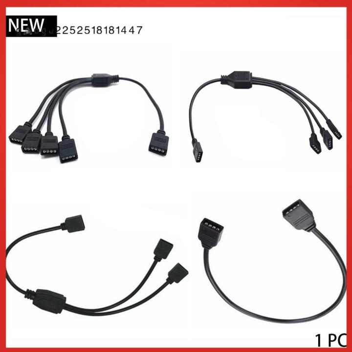 New 4Pin RGB LED Splitter Connector Cable Wire Aadapter Plug 3528 5050 ...