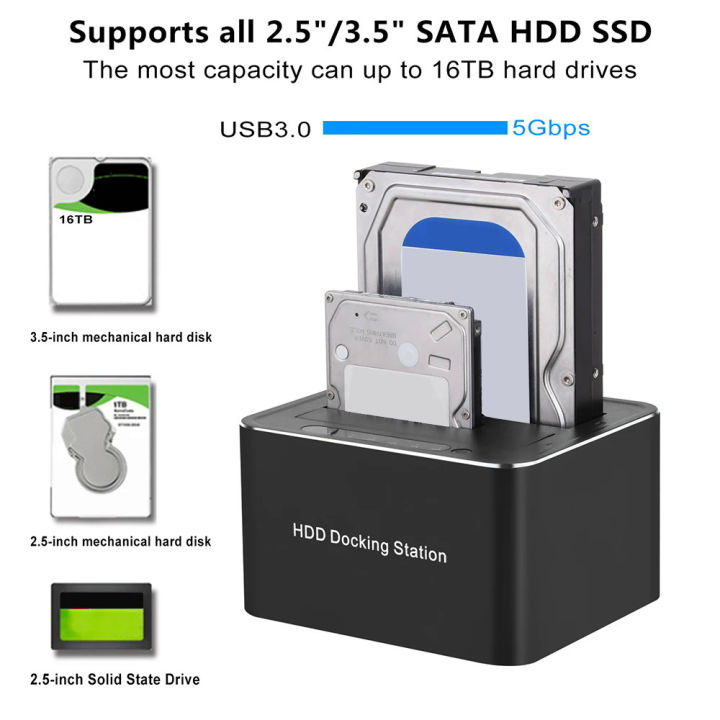 SATA to USB 3.0 Multi Hard Drive Docking Station Support For Offline ...