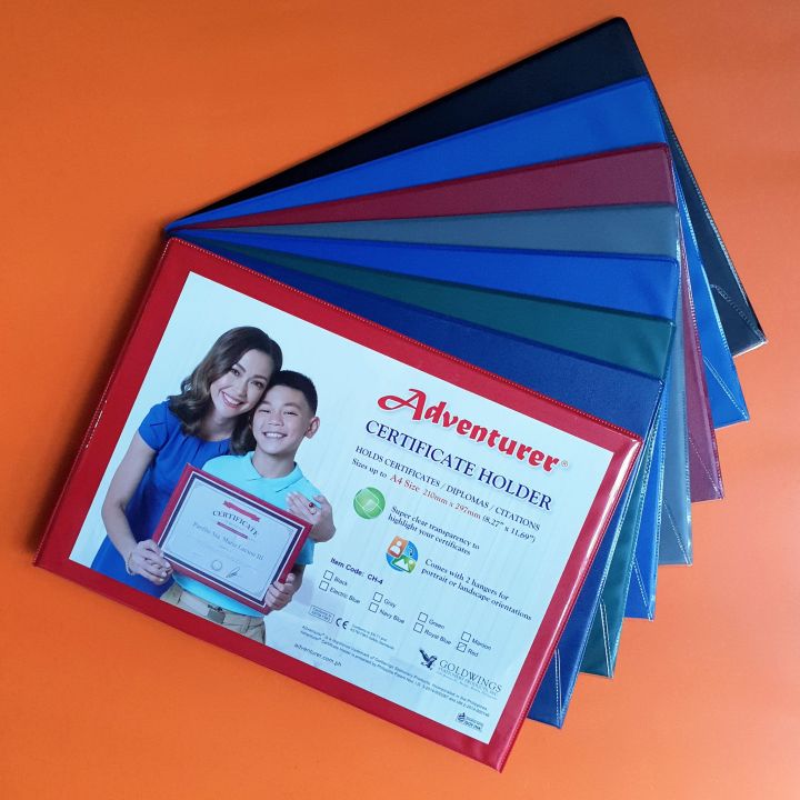 Adventurer Certificate Holder short letter size CH-3 and a4 ch by box ...