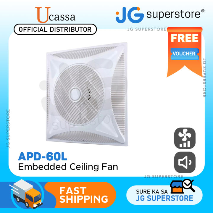 Ucassa APD-60L Embedded Ceiling Fan Integrated Gypsum Board ...