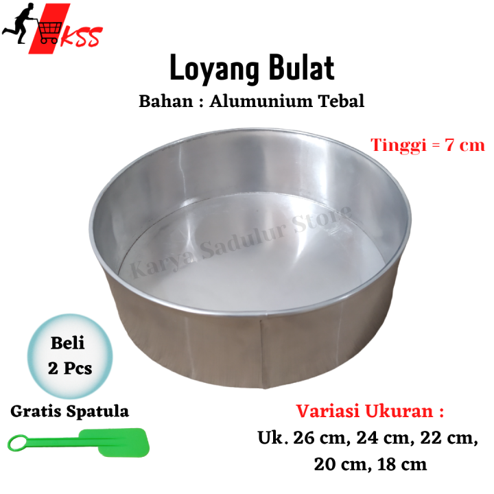 [Harga Satuan] Loyang Bulat Ukuran 26 cm, Loyang Bulat Ukuran 24 cm ...