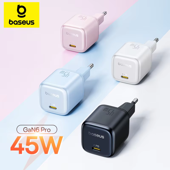 【Lin shop】 Baseus Picogo Mini 45W PD Type C Fast Charging Charger GaN ...