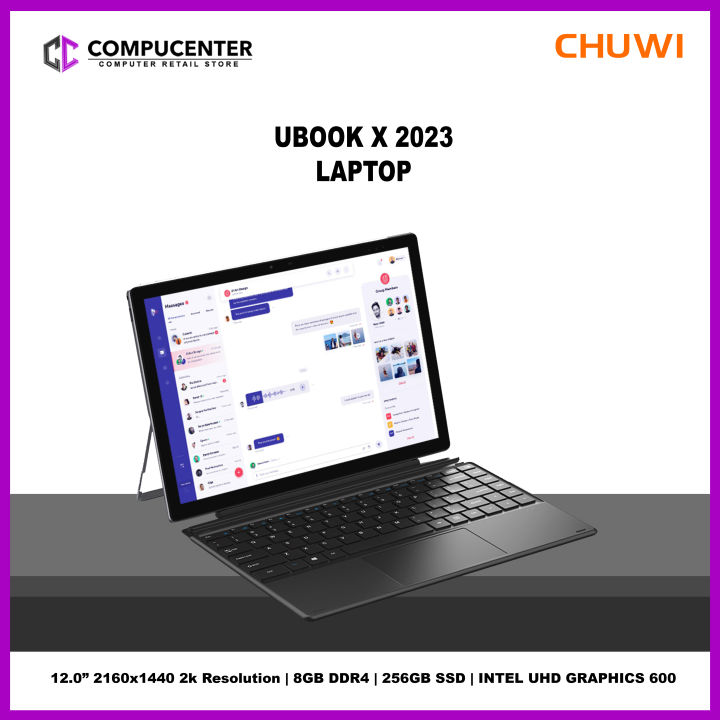 CHUWI UBOOK X 2023 INTEL CORE i5-10210Y | INTEL UHD GRAPHICS 600 | 8GB ...
