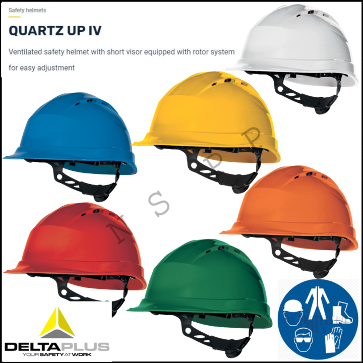 QUARTZ UP IV DELTA PLUS SAFETY HELMET | Lazada PH