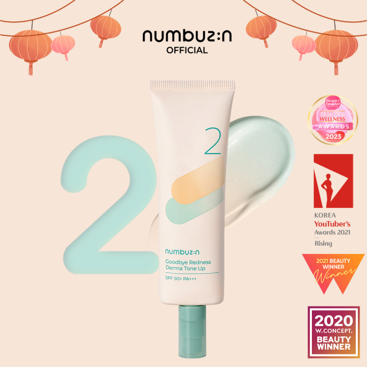 numbuzin No.2 Goodbye Redness Derma Tone Up SPF50+ PA+++ (50ml) | Lazada