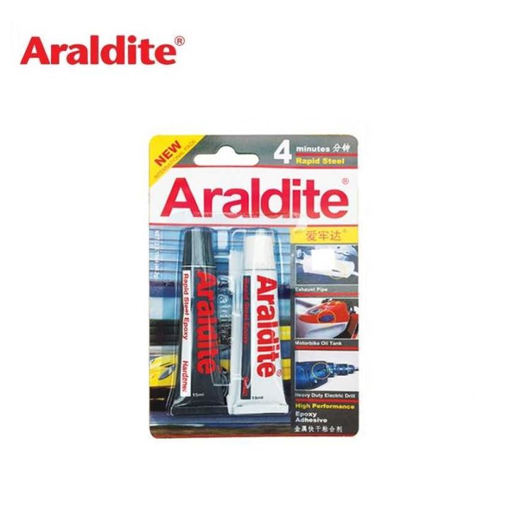 Araldite Epoxy Adhesive Glue Rapid Steel 4 Minutes 2 x 15ml | Lazada
