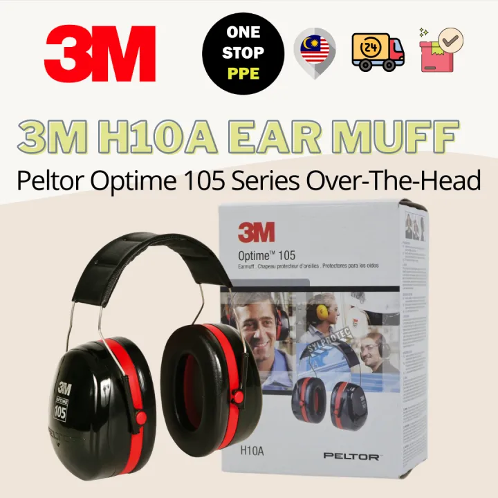 [OneStopPPE] 3M H10A Peltor Optime 105 Series Over the Head Ear Muff - 1pc | Lazada