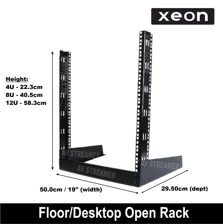 4U/ 8U/ 12U Desktop Open Server Rack (2 post open frame rack) | Lazada