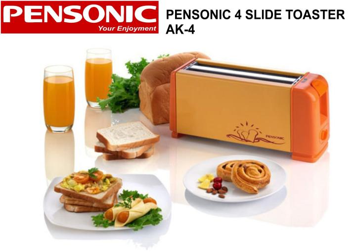 PENSONIC 4 SLIDE TOASTER AK-4 | Lazada