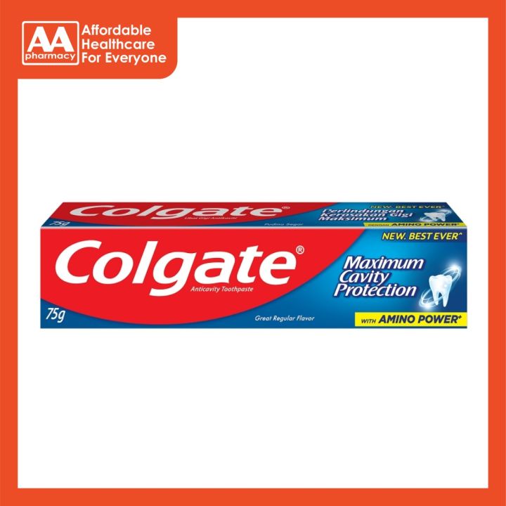 Colgate Cavity Protection Maximum Toothpaste 75g (Regular Flavour) | Lazada