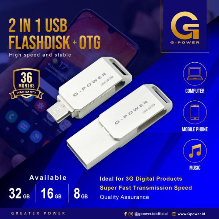 G-Power FlashDisk USB 2IN1 + OTG | Lazada Indonesia