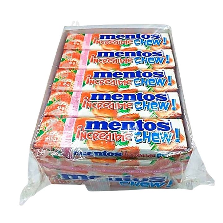 MENTOS INCREDIBLE CHEW-STRAWBERRY | Lazada