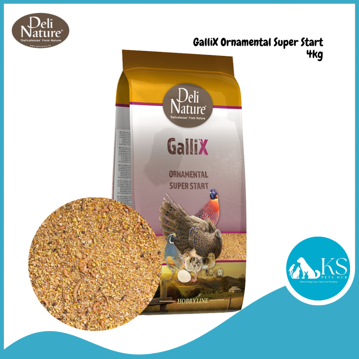 Deli Nature GalliX Ornamental Super Start 4kg Chicken Bird Food ...