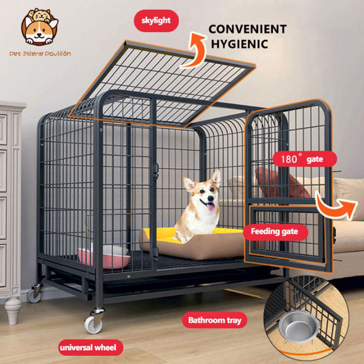 Dog Cage Square Tube Pet Cage for Dog Large Size Dog House Pet Cage ...