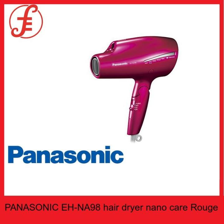 PANASONIC EH-NA98 hair dryer nano care Rouge 1800W (98 EHNA98) | Lazada ...