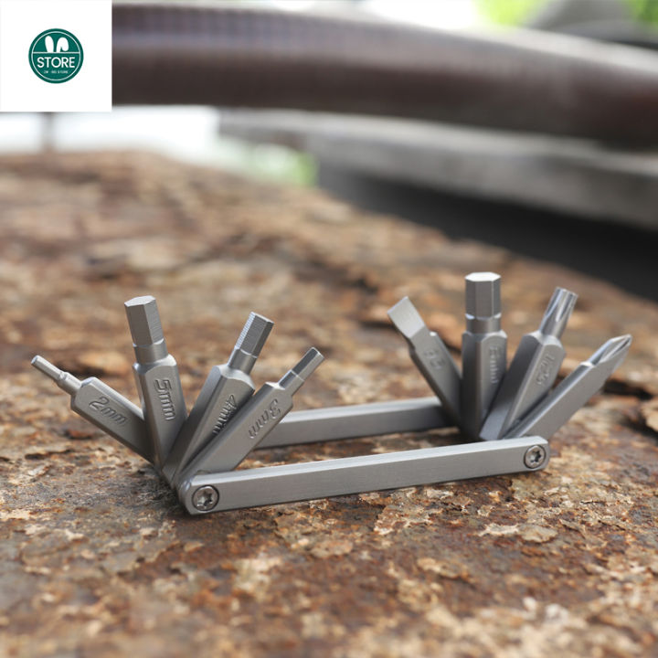 8 in 1 Multifunctional tool Suit 420 Steel Compact Portable Mounting ...