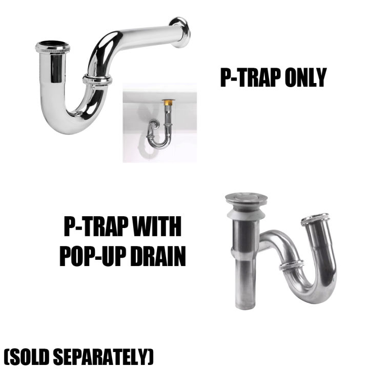 BB Stainless Steel Kitchen Sink Lavatory P-Trap Drain Pipe Fitting ...