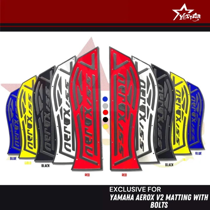 1 set Yamaha Aerox v2 Alloy Matting Complete Set with Bolts Motorcycle ...