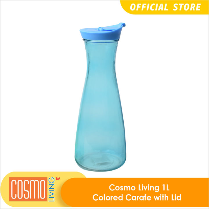 Cosmo Living 1L Colored Glass Carafe with Lid | Lazada PH