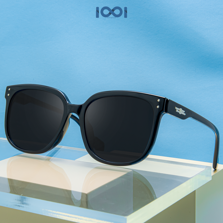 IOOI Eyewear - Kacamata Kotak Hitam Sunglasses UV 400 Pria Wanita 681 ...