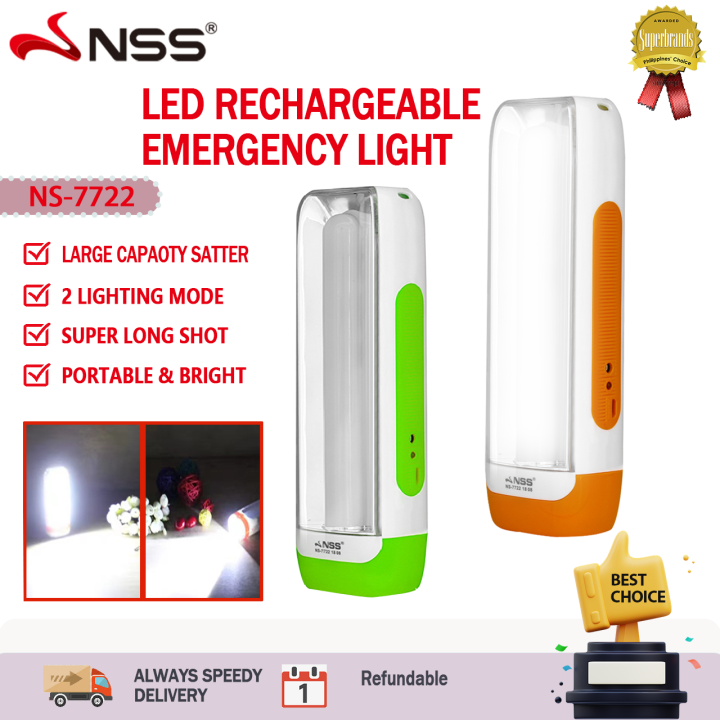 LED Emergency Light Flashlight Rechargeable USB cable torch and lamp ...