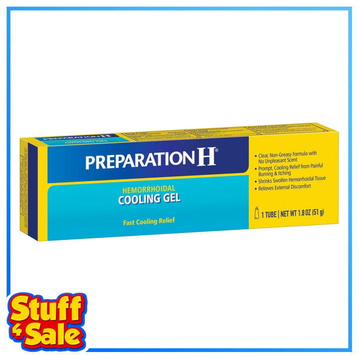 PREPARATION H Cooling Gel Hemorrhoid Symptom Treatment 1.8 oz 51g ...