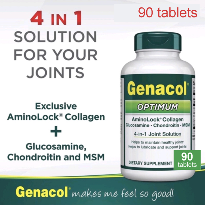 Genacol Optimum 4-in-1 Joint Solution AminoLock - Colagen Glucosamine ...