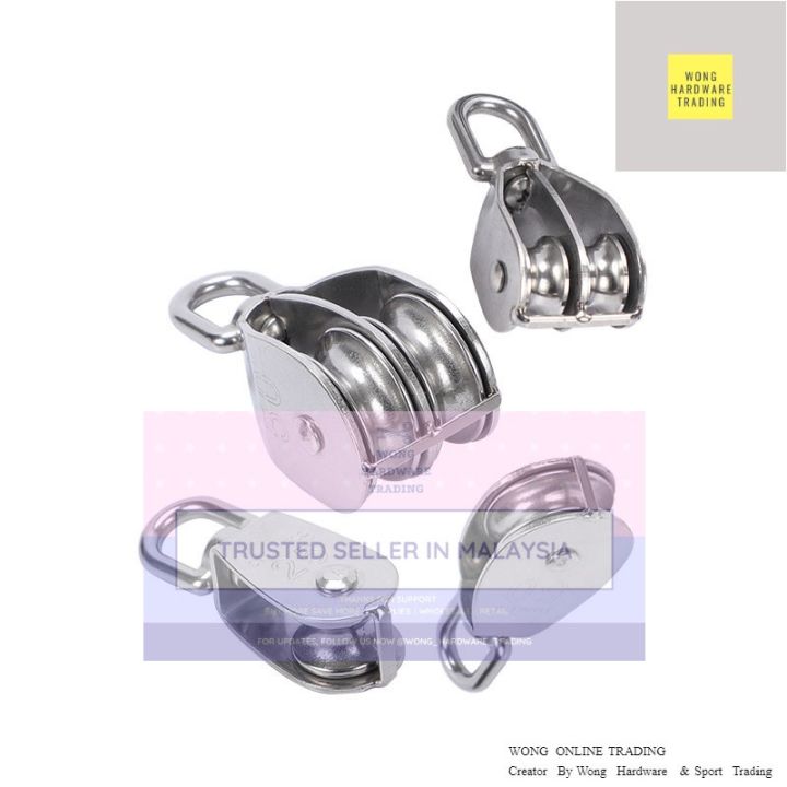 High Quality 304 swivel ring roller stainless steel pulley traction ...