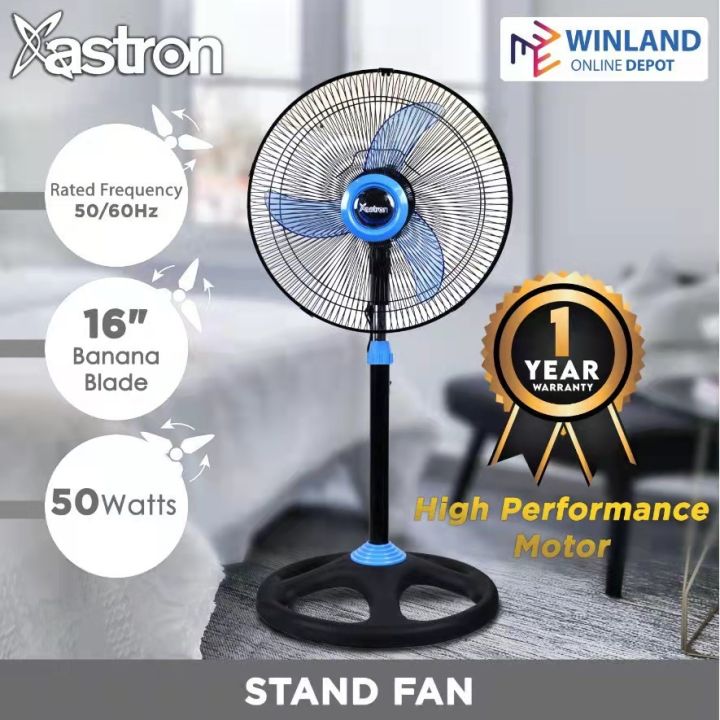 KES BLZ-16 ASTRON Original BLAZER STAND FAN 16inches with 3 banana ...