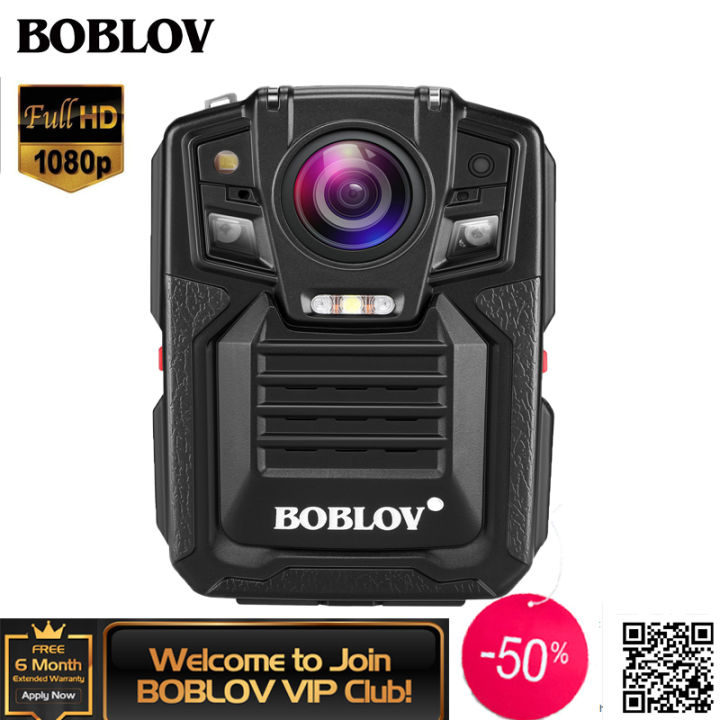 BOBLOV D7 Body Cameras for Law Enforcement, BOBLOV 1080P 140° Wide ...