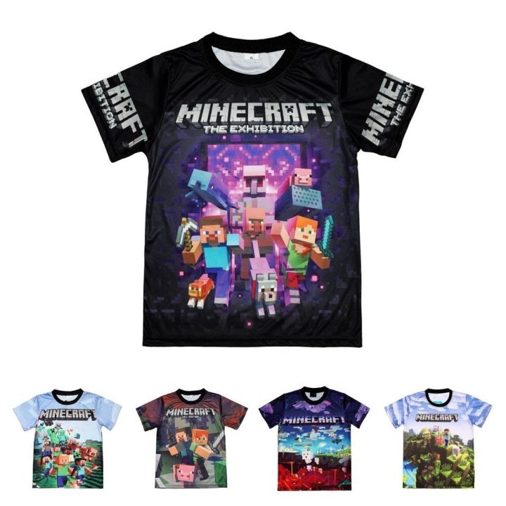 T shirt for kids boy robloxs game minecraft tshirt | Lazada PH