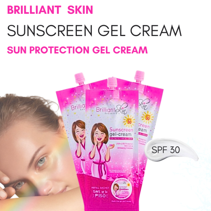 BRILLIANT SUNSCREEN GEL-CREAM SPF30 50G | Lazada PH