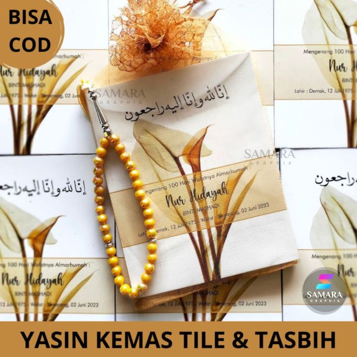 PAKET 10 PCS BUKU YASIN DAN TAHLIL CUSTOM FOTO DOA ALMARHUM LENGKAP ...