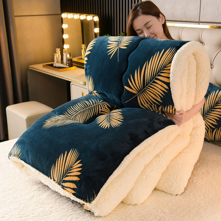 Winter Milk Cashmere Lamb Cashmere Quilt Thicken Student Dormitory ...