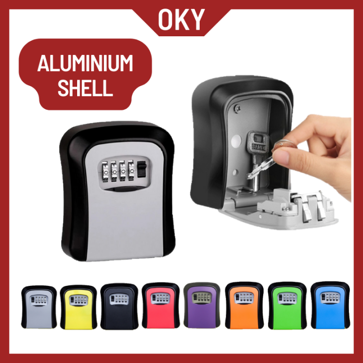 4 Digit Combination Wall Mount Key Storage Security Lock Box Homestay ...