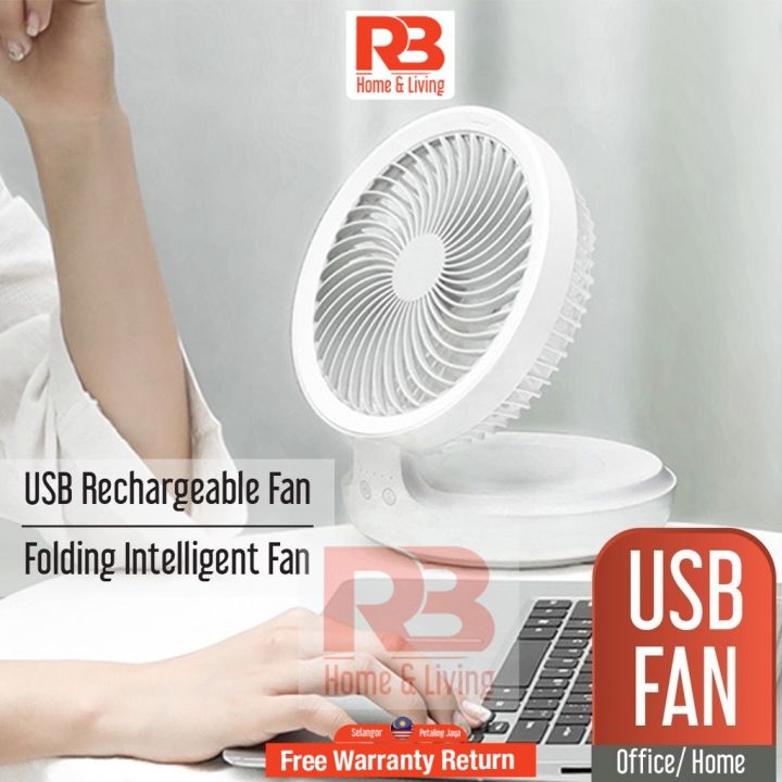 Rechargeable USB Fan mini (6inch) Fan Folding Kipas USB Desktop Fan USB ...