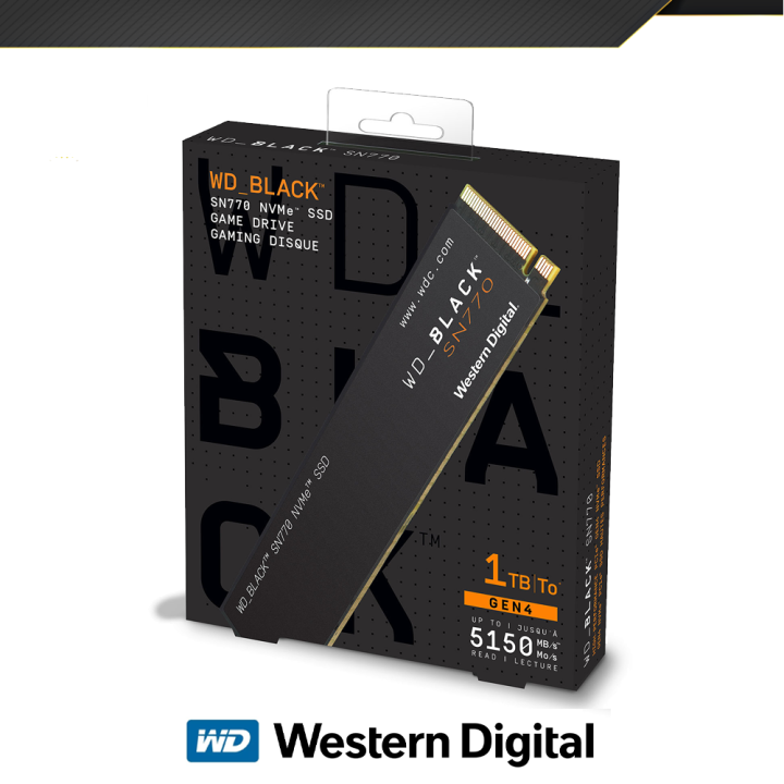 100% Original Western Digital SN770 WD Black 1TB -2TB - NVMe Gen4 PCIe ...