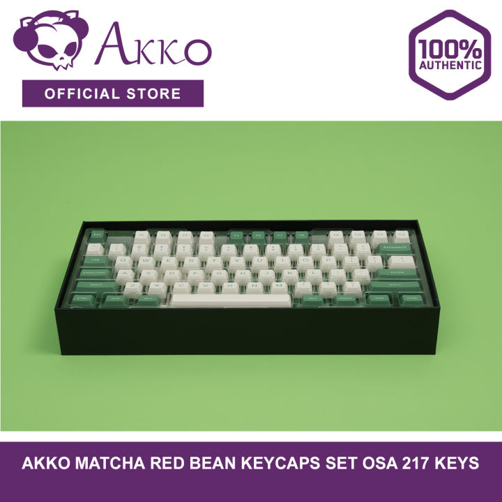 Akko Matcha Red Bean Keycaps Set OSA 217 KEYS | Lazada PH