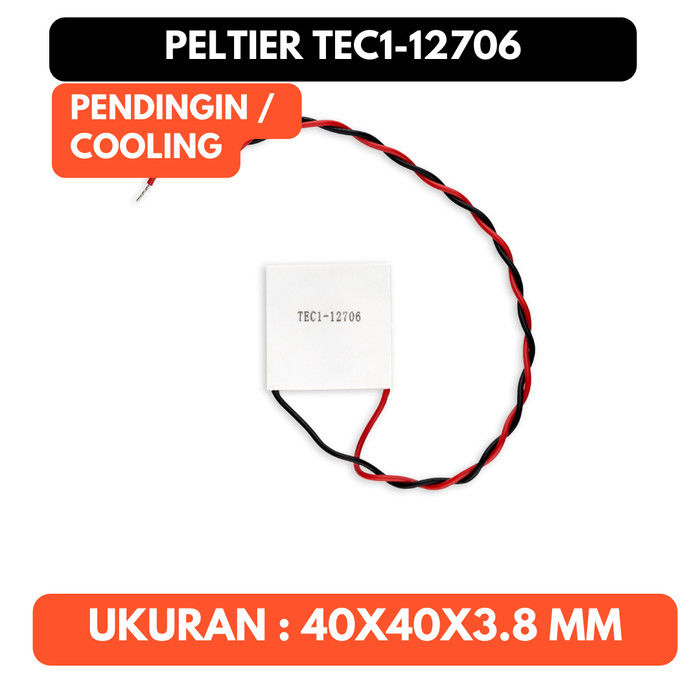 Peltier 12706 Cooling Pendingin TEC-12706 TEC Thermoelectric DC 12V 6A ...