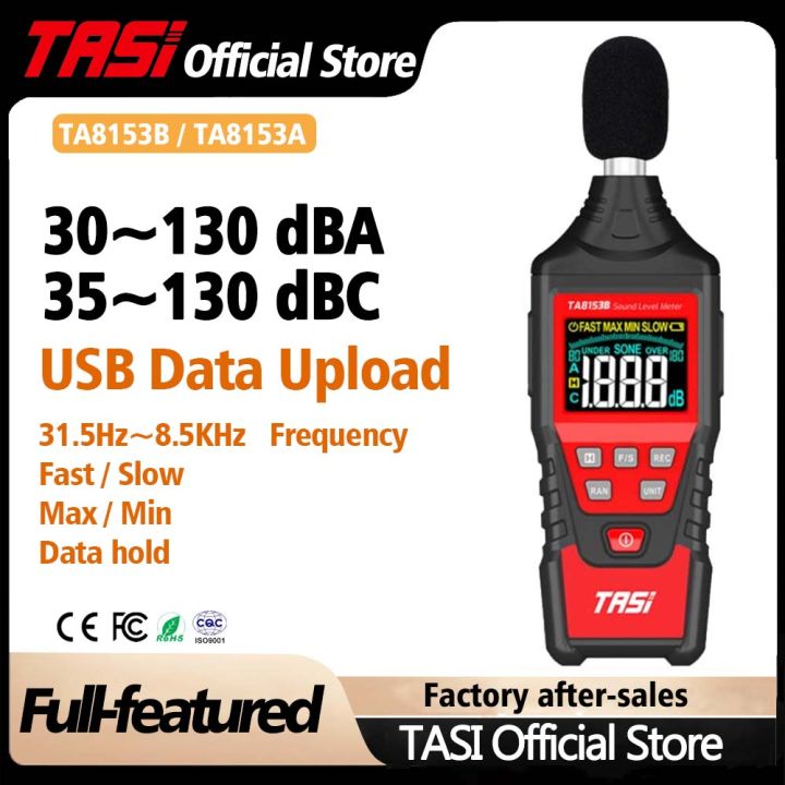 J100 TASI TA8153B Digital Sound Level Meter Noise Decibel Measu Meter ...