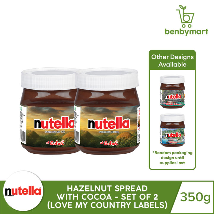 Nutella Chocolate Hazel Nut Spread 350g - Love My Country Labels Spread ...