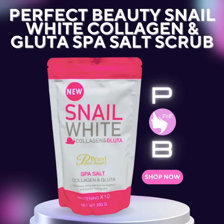 Perfect Beauty Snail White Collagen & Gluta Spa Salt Scrub | Lazada PH