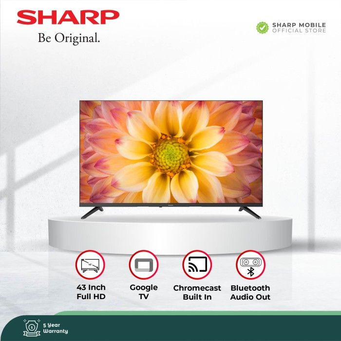SHARP 2T-C43GH3000i | 2K Google TV 43INCH - UNIT ONLY | Lazada Indonesia