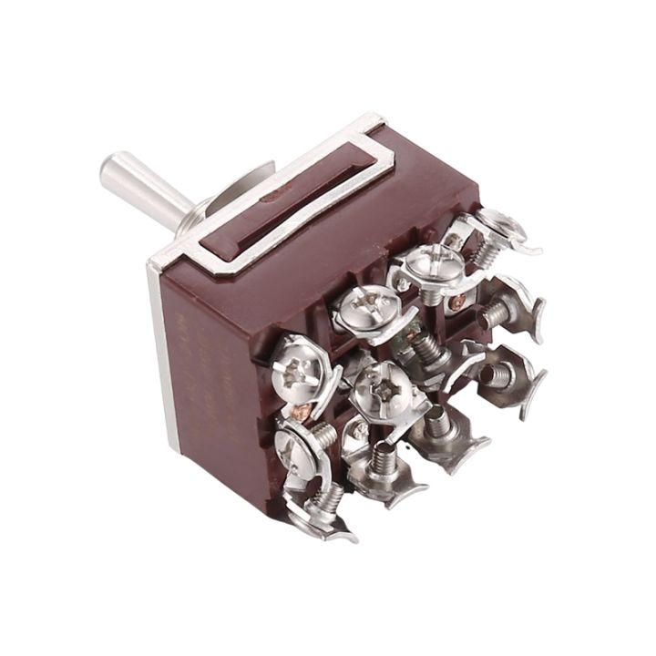 AC 380V 10A ON/OFF/ON 3 Positions 12 Pin Latching Toggle Switch 4PDT | Lazada Singapore